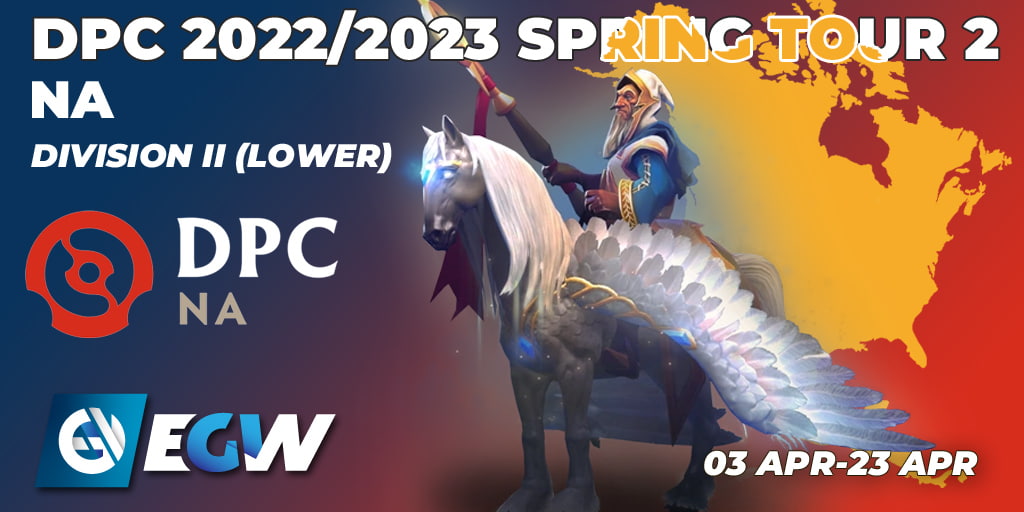 DPC 2023 Tour 2: NA Division II (Lower) 🎮 Dota 2 torneio 📅 Calendário de jogos em EGamersWorld ☕
