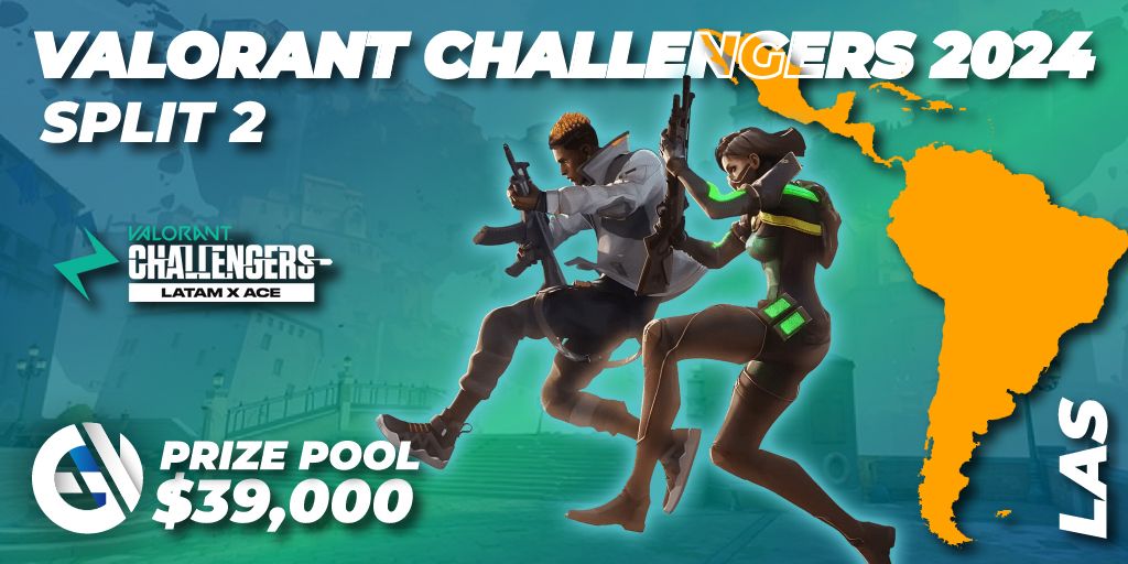 VALORANT Challengers 2024 LAS: Split 2 🎮 VALORANT torneio 📅 Calendário de jogos em EGamersWorld ☕