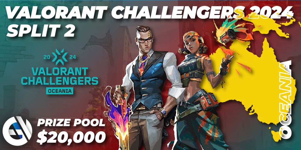 VALORANT Challengers 2024 Oceania: Split 2 🎮 VALORANT torneio 📅 Calendário de jogos em ...